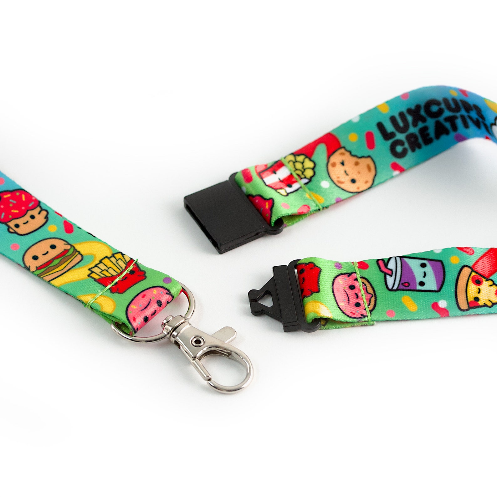 SALE Junk Food Lanyard - Pizza Lanyard Donut Badge ID Soda Safety ...