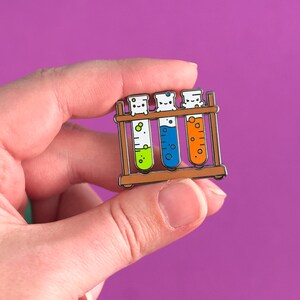 Test Tube Babies Enamel Pin - Test Tube Enamel Pin Cloisonné Science ...
