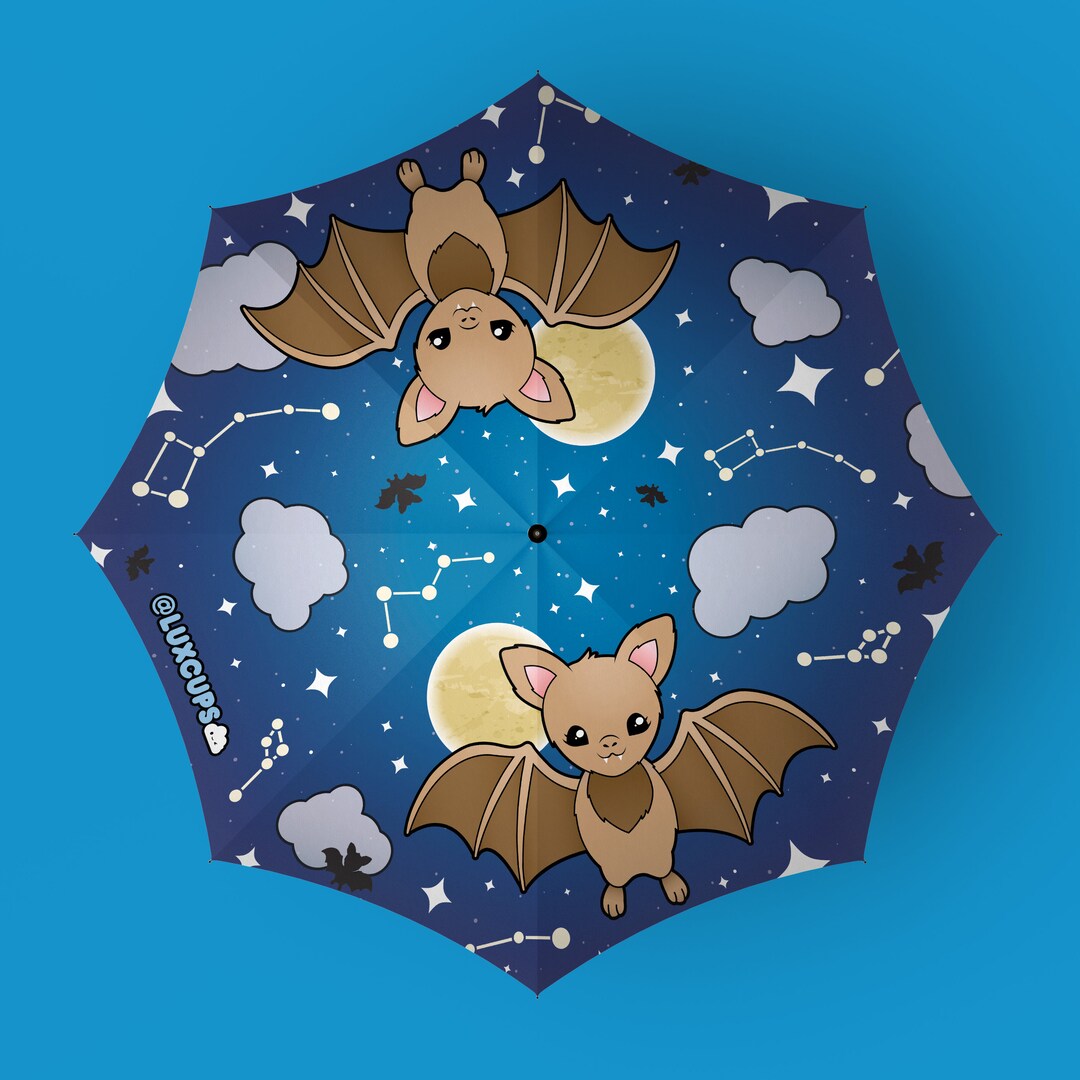 Baby Bat Umbrella - All Weather Umbrella Vampire Bat Kawaii Parasol ...