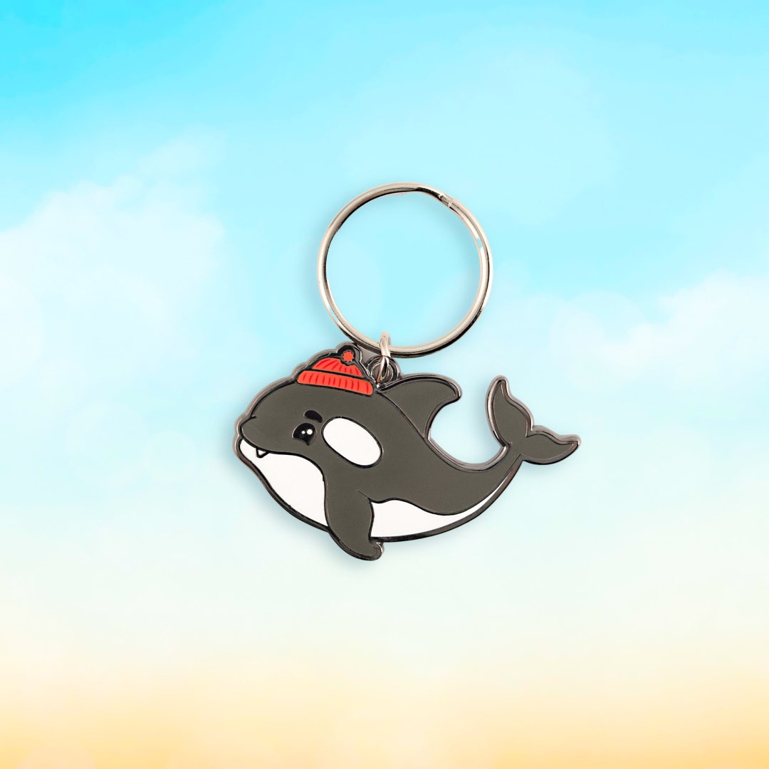 Orca Keychain Killer Whale Kawaii Keychain Gift Cute Orca Key Charm ...