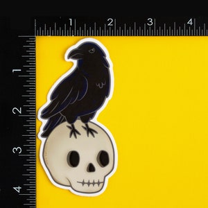 The Raven Sticker - Halloween Weather-proof Vinyl Sticker, Spooky ...