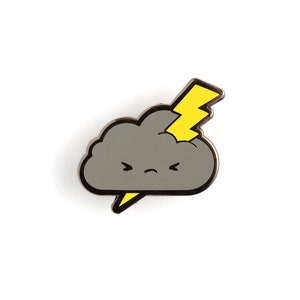 Grumble Cloud Pin Cloud Lapel Pin Grumpy Rain Cloud Gift - Etsy