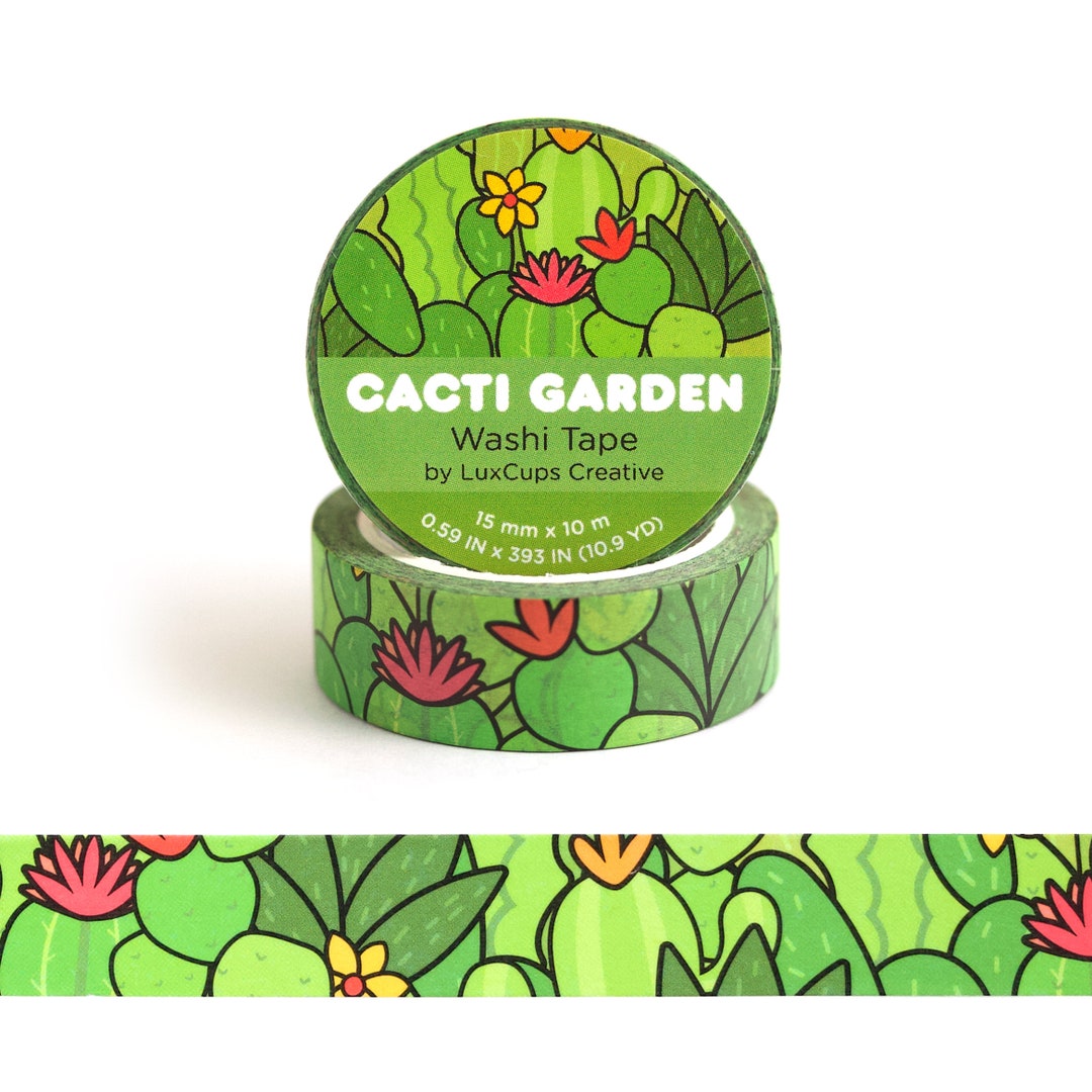 SALE Cacti Washi Tape - Cactus Kawaii Washi Tape Cactus Flower ...