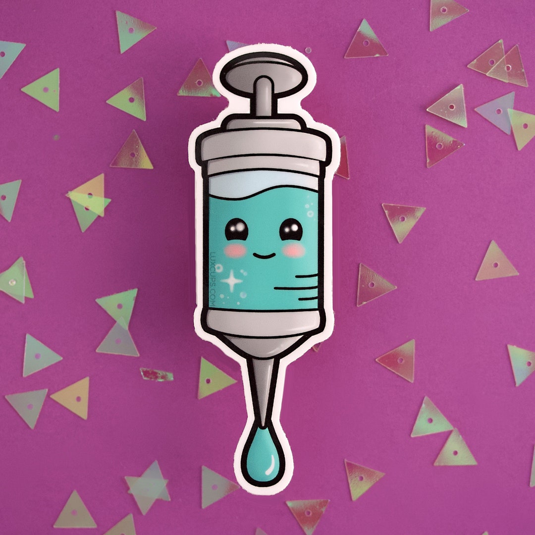 Sweet Syringe Sticker - Doctor Weather-proof Vinyl Sticker Nurse ...