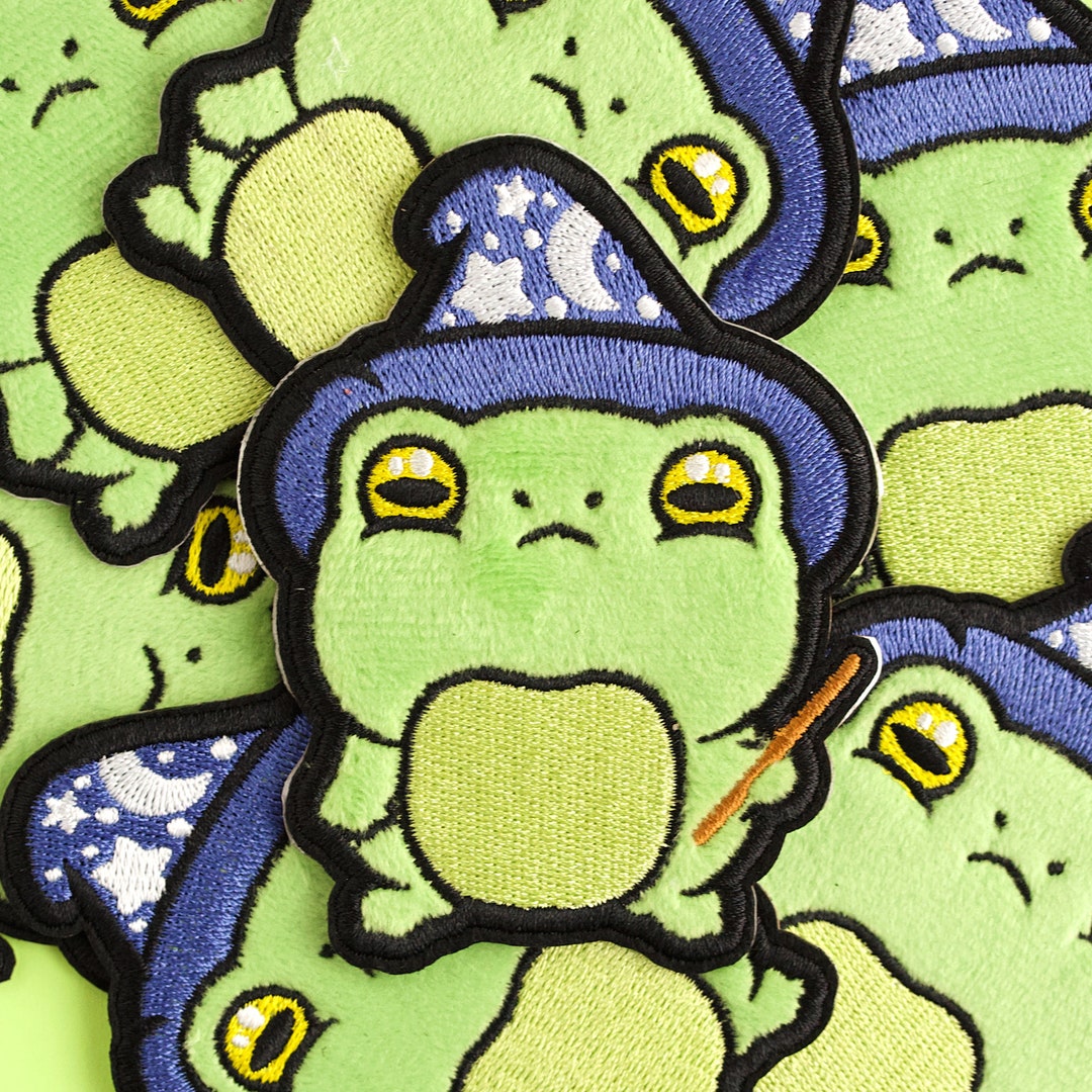 SALE Frog Magic Patch Sticker - Adhesive Patch Toad Applique Patch ...