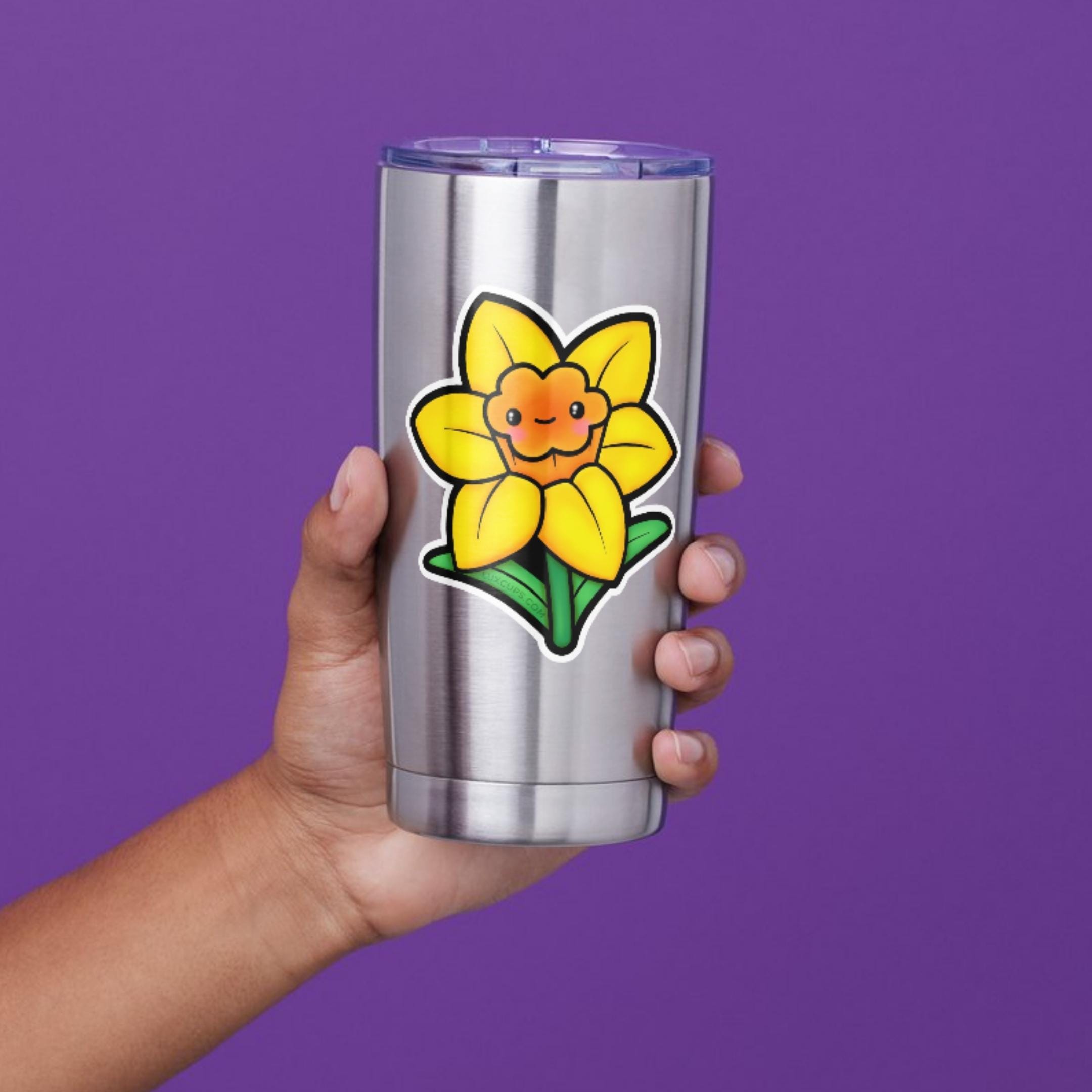 Daffodil Sticker - Flower Weather-proof Vinyl Sticker Flower Bed Cute ...