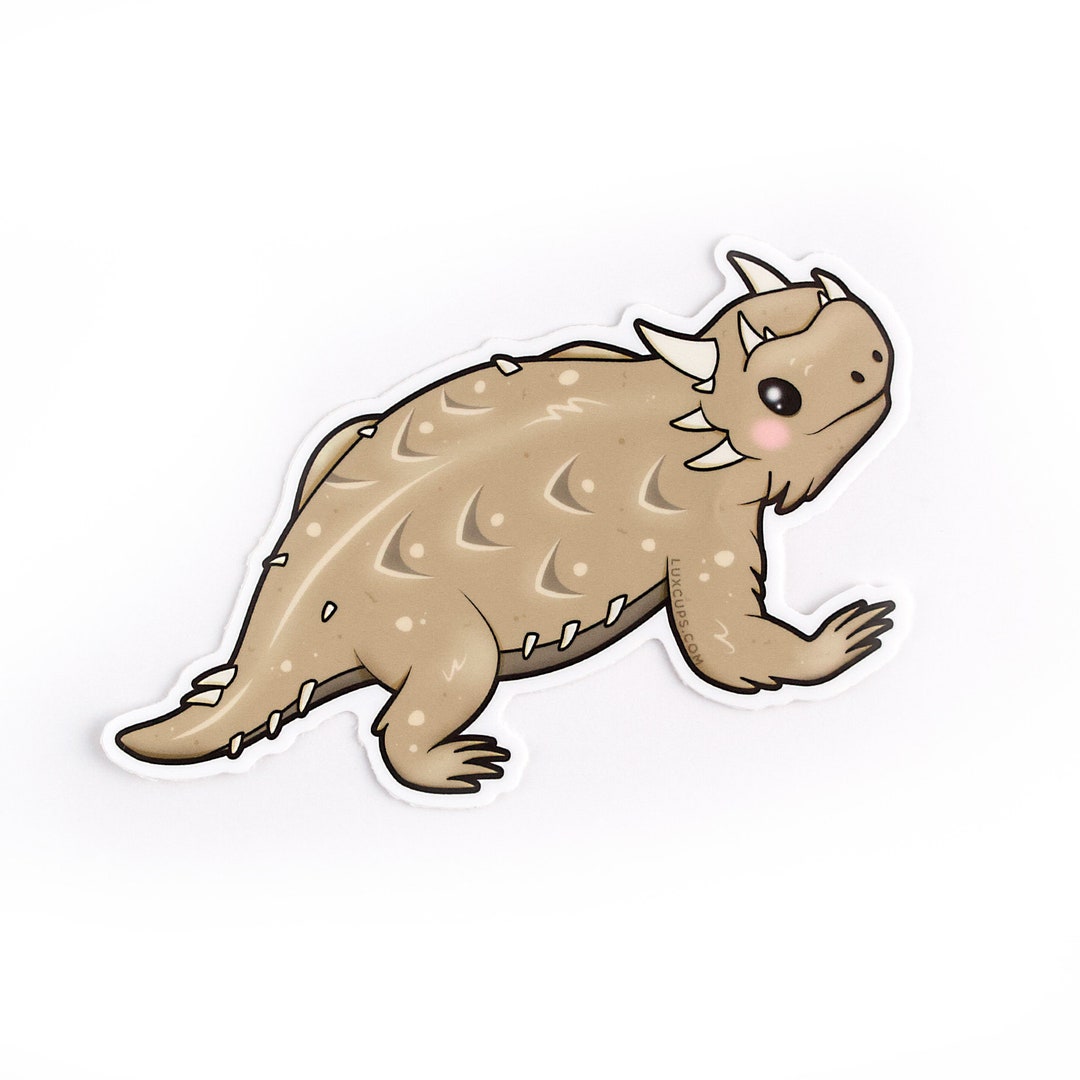 Horned Toad Sticker Texas Weather-proof Vinyl Sticker, Horny Toad ...