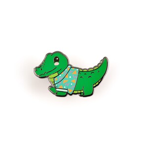 Later Gator Enamel Pin - Alligator Enamel Pin Cloisonné Reptile Lapel ...