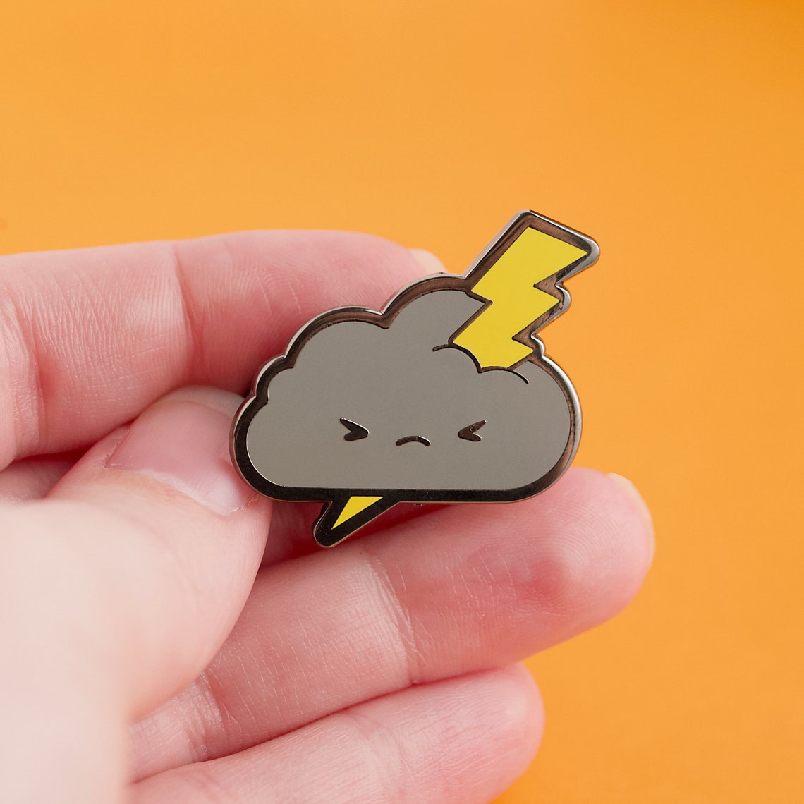 Grumble Cloud Pin Cloud Lapel Pin Grumpy Rain Cloud Gift | Etsy