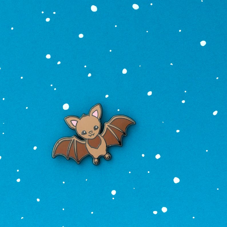 Brown Bat Enamel Pin Hard Enamel Pin Bat Pin Vampire Bat Pin - Etsy