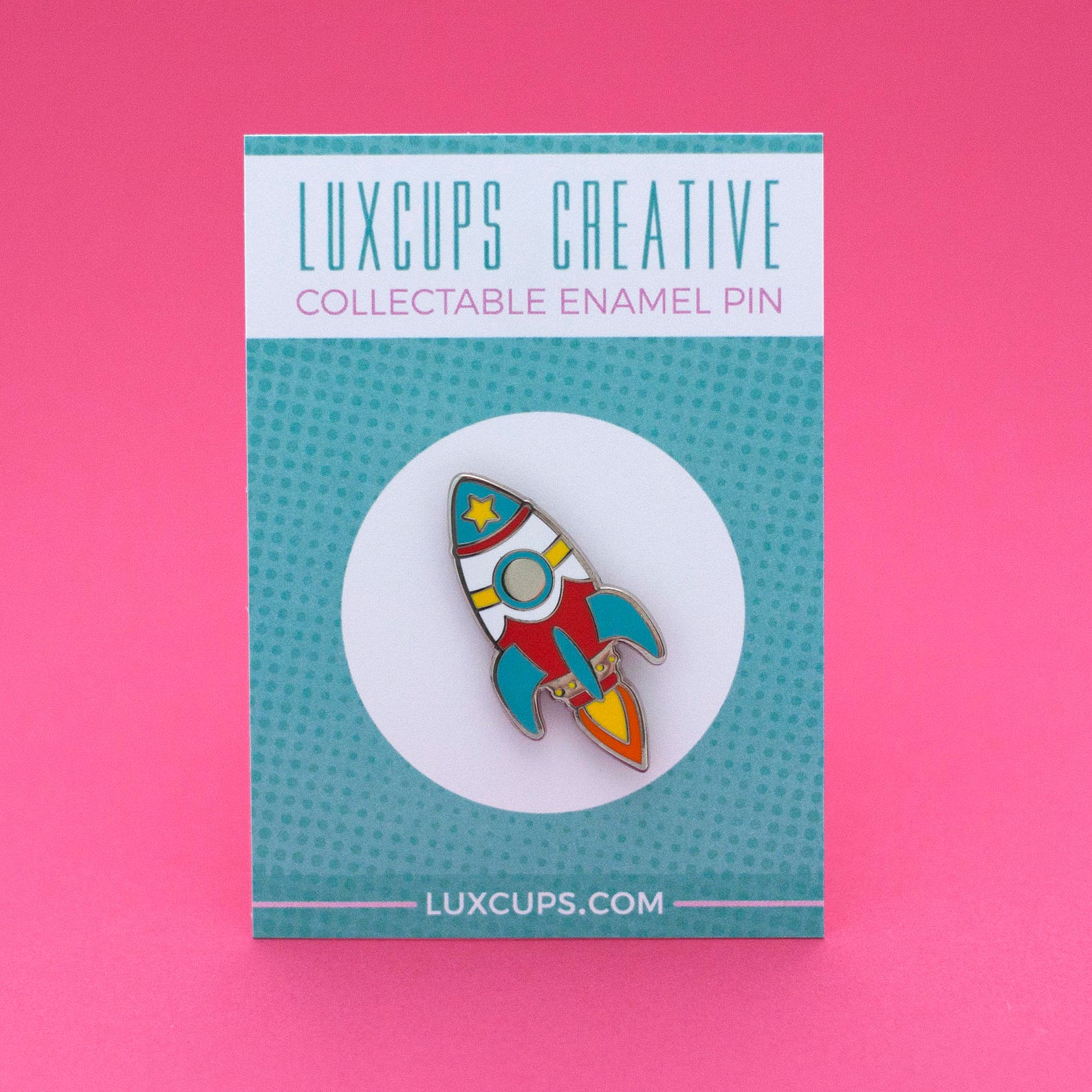 Bright Retro Rocket Enamel Pin Hard Enamel Pin Cloisonné - Etsy