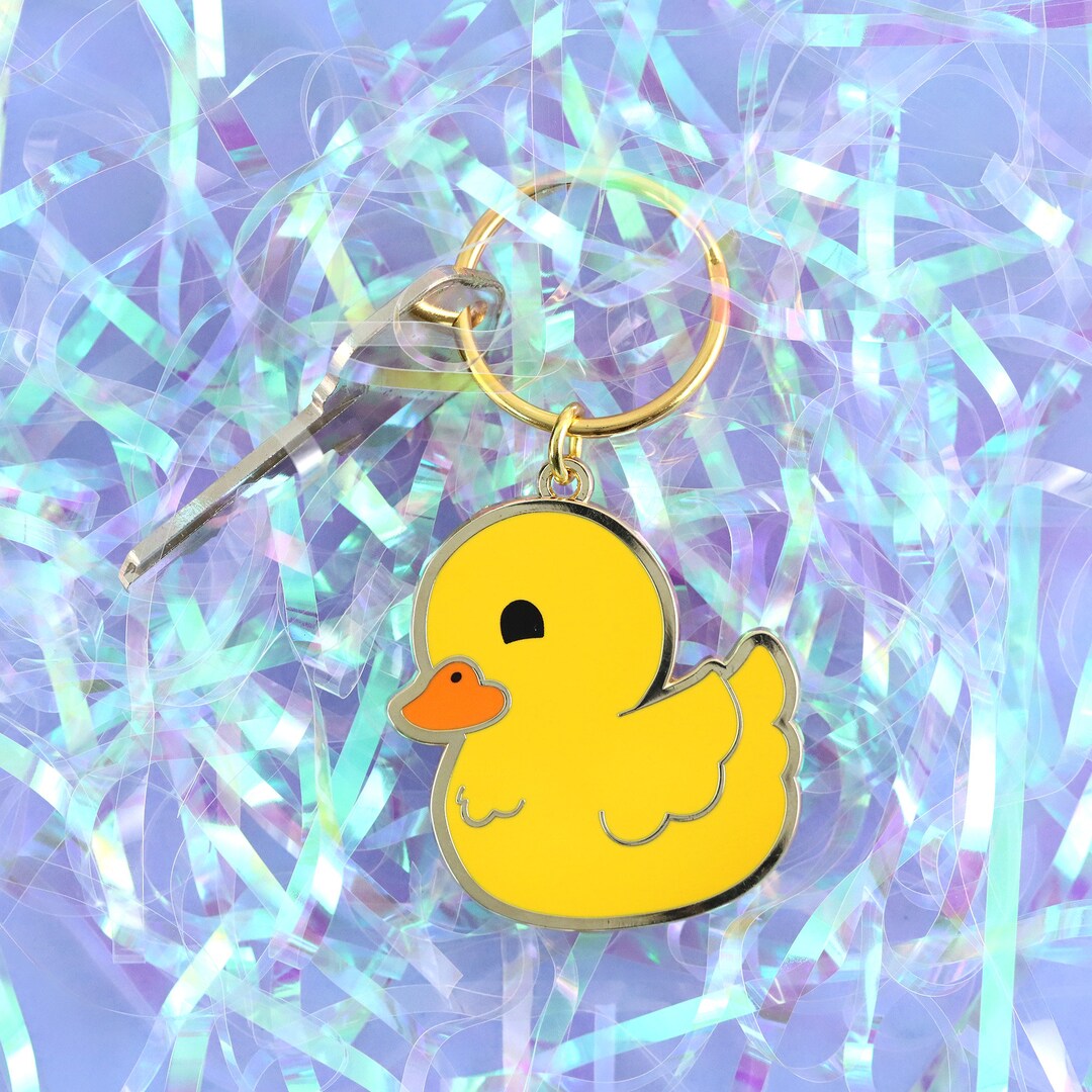 SALE Rubber Ducky Keychain - Cute Duck Kawaii Keychain Bubble Bath Cute ...