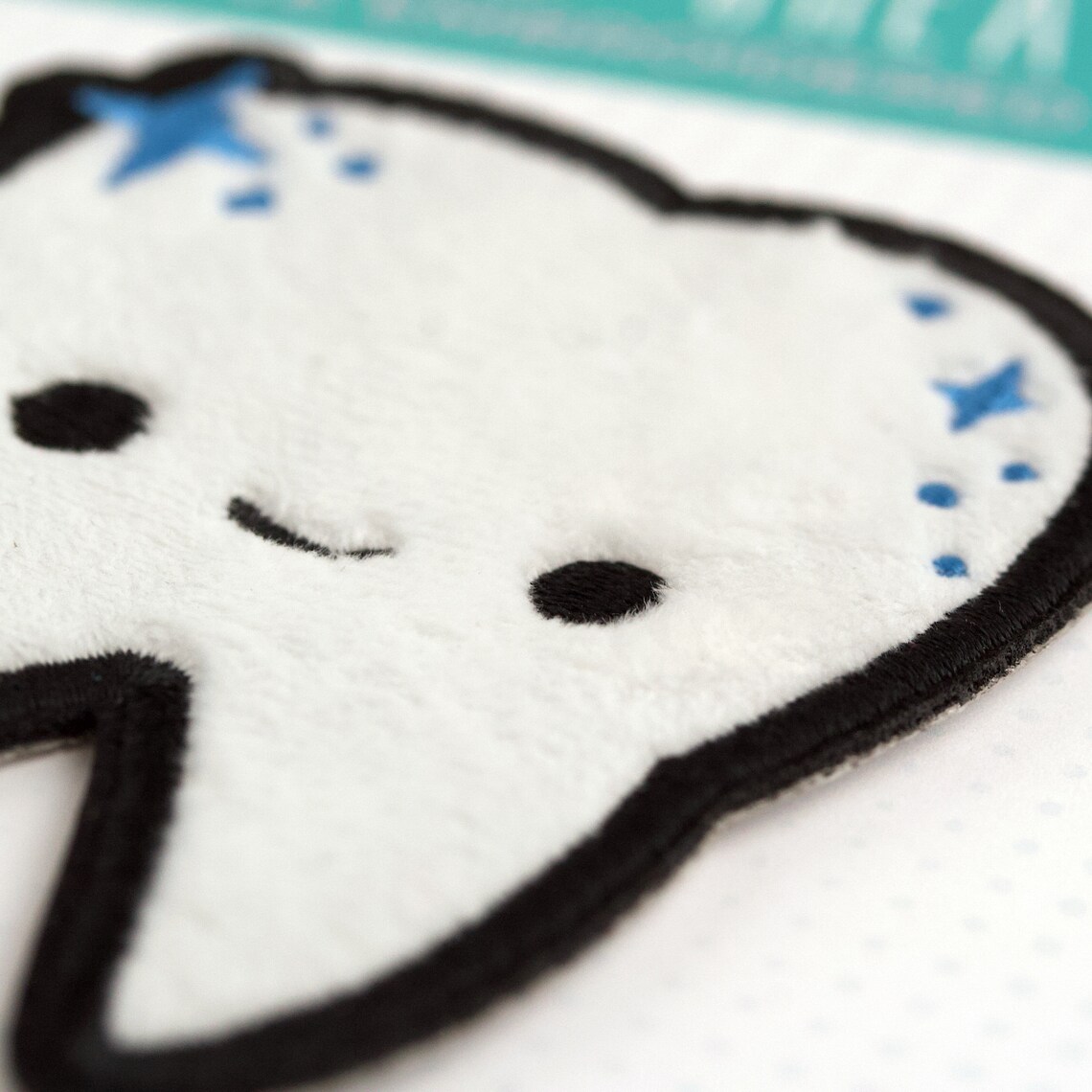 SALE Fuzzy Twinkle Tooth Patch Sticker Adhesive Patch Happy - Etsy