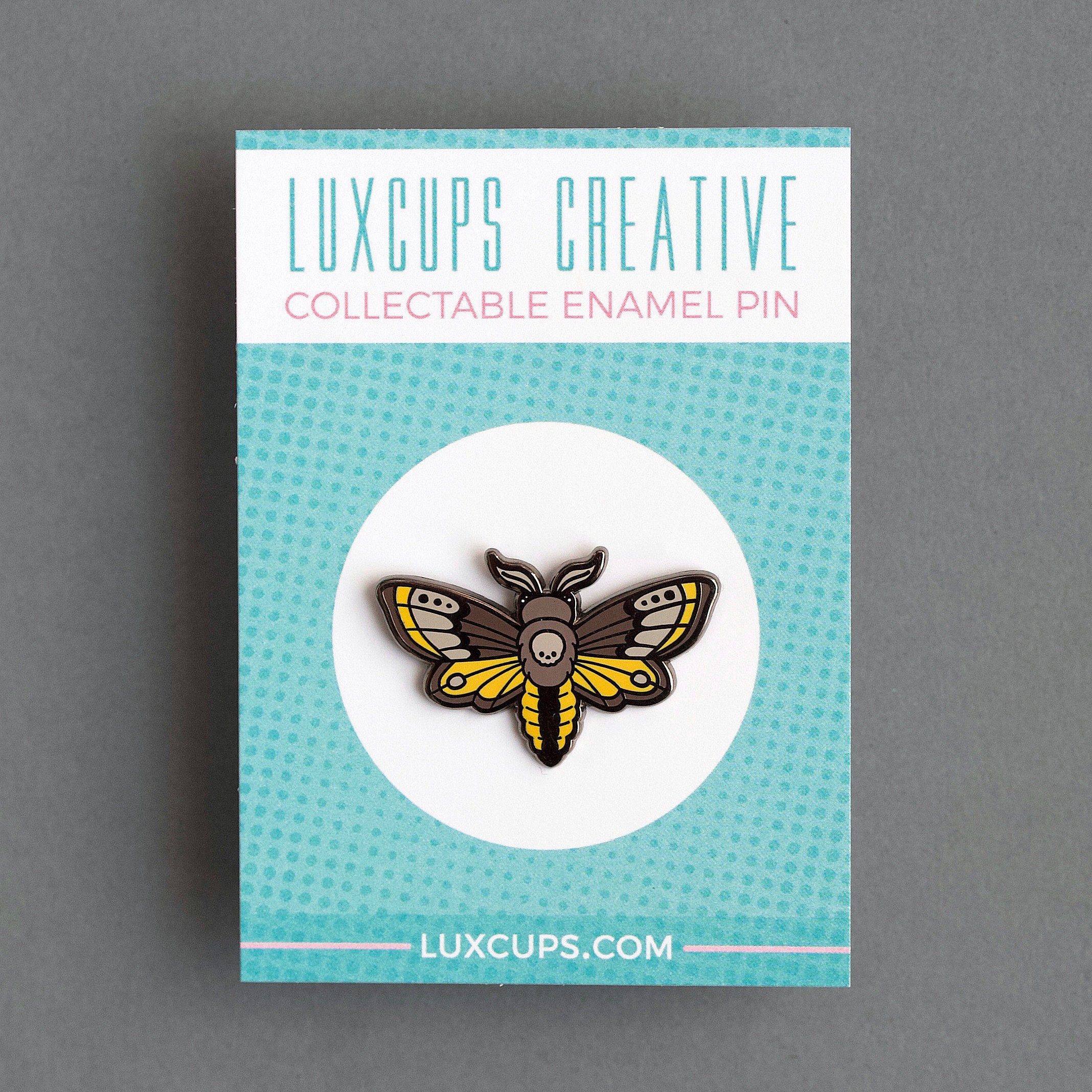 Deaths Head Moth Enamel Pin Hard Enamel Pin Moth Pin Spooky | Etsy