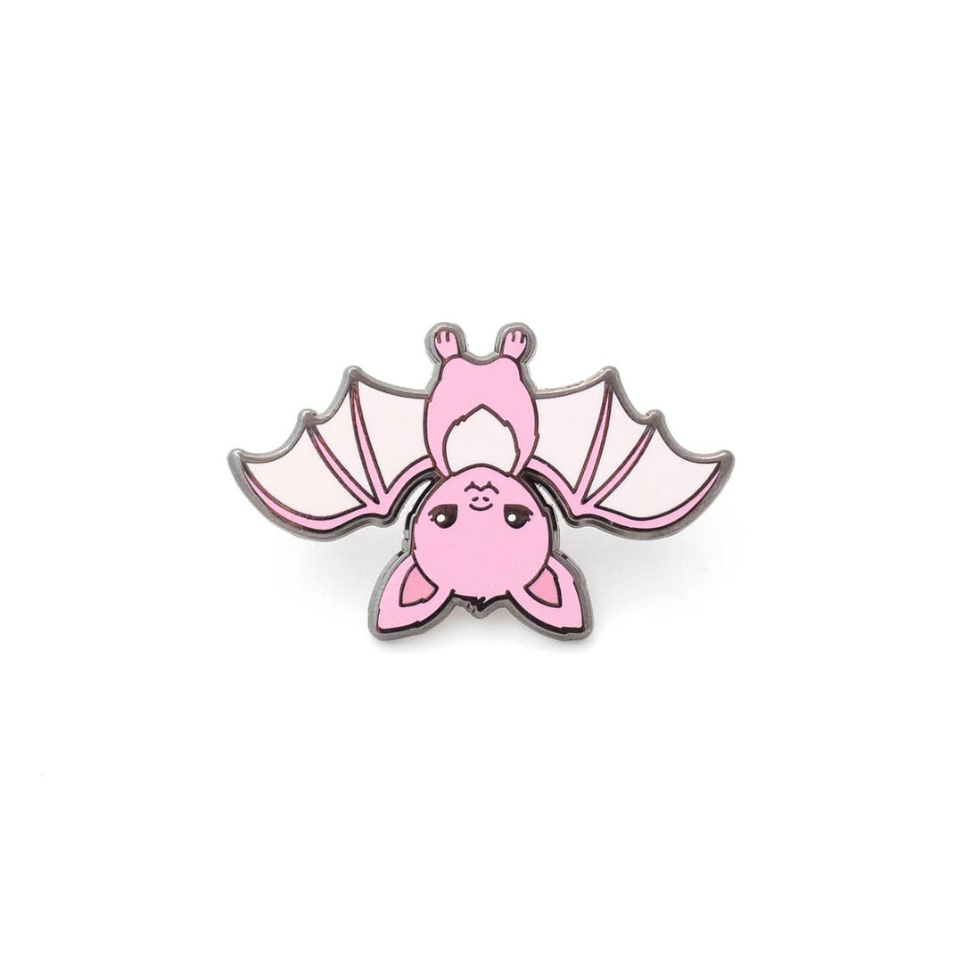 Pink Bat Enamel Pin - Hard Enamel Pin Bat Pin Vampire Bat Pin Badge ...
