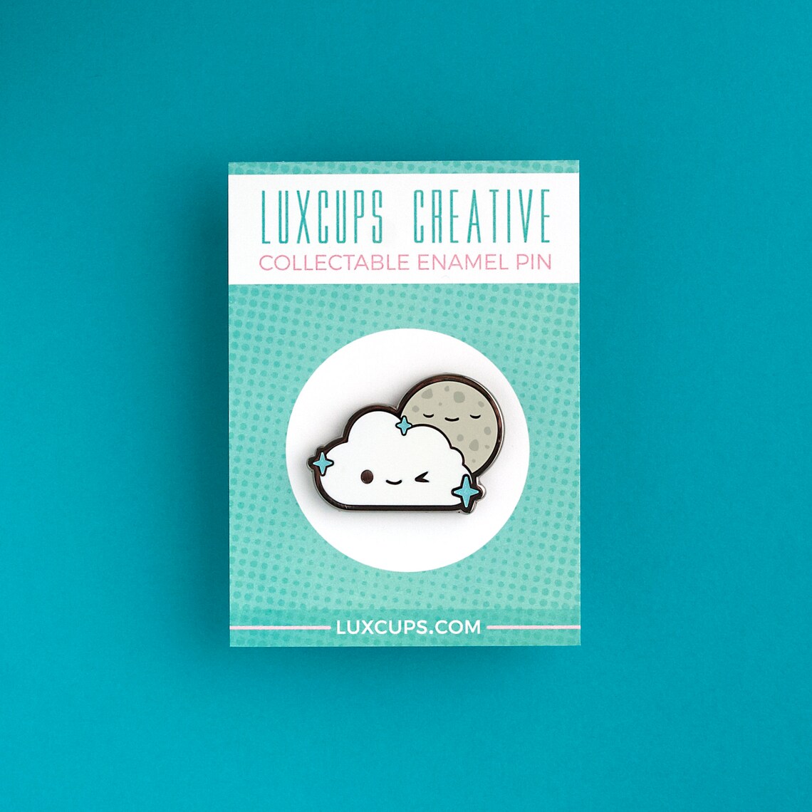 Sparkle Cloud Pin Happy Cloud Hard Enamel Pin Kawaii Lapel | Etsy