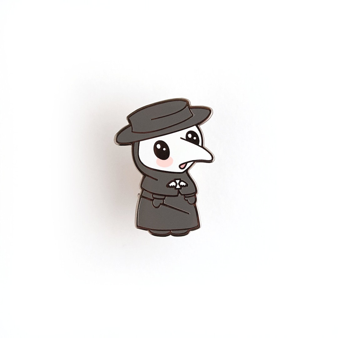 Plague Doctor Enamel Pin - Hard Enamel Pin Cloisonné Bubonic Plague ...