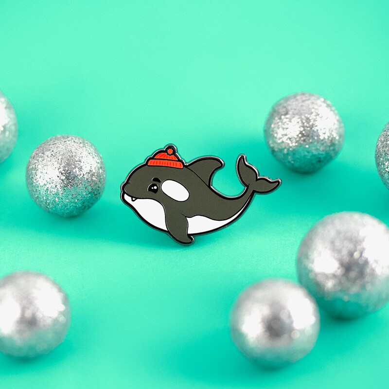 Whale Enamel Pin - Etsy