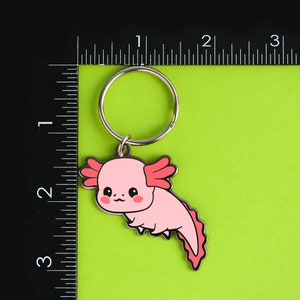 Axolotl Keychain Kawaii Keychain Gift Amphibian Cute Key Charm Mexico ...