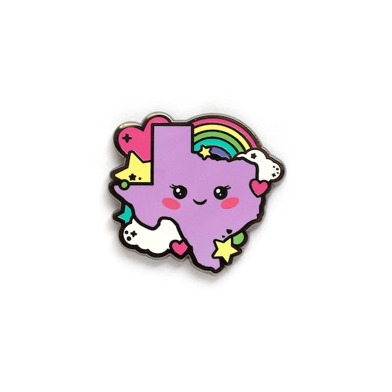 Texas Cutie Enamel Pin Cute Texas Enamel Pin Texas Lapel Pin | Etsy