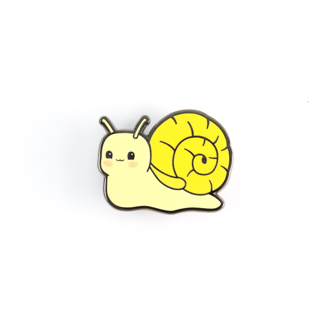 Snail Enamel Pin - Mollusca Can Enamel Pin Cute Gastropod Lapel Pin ...
