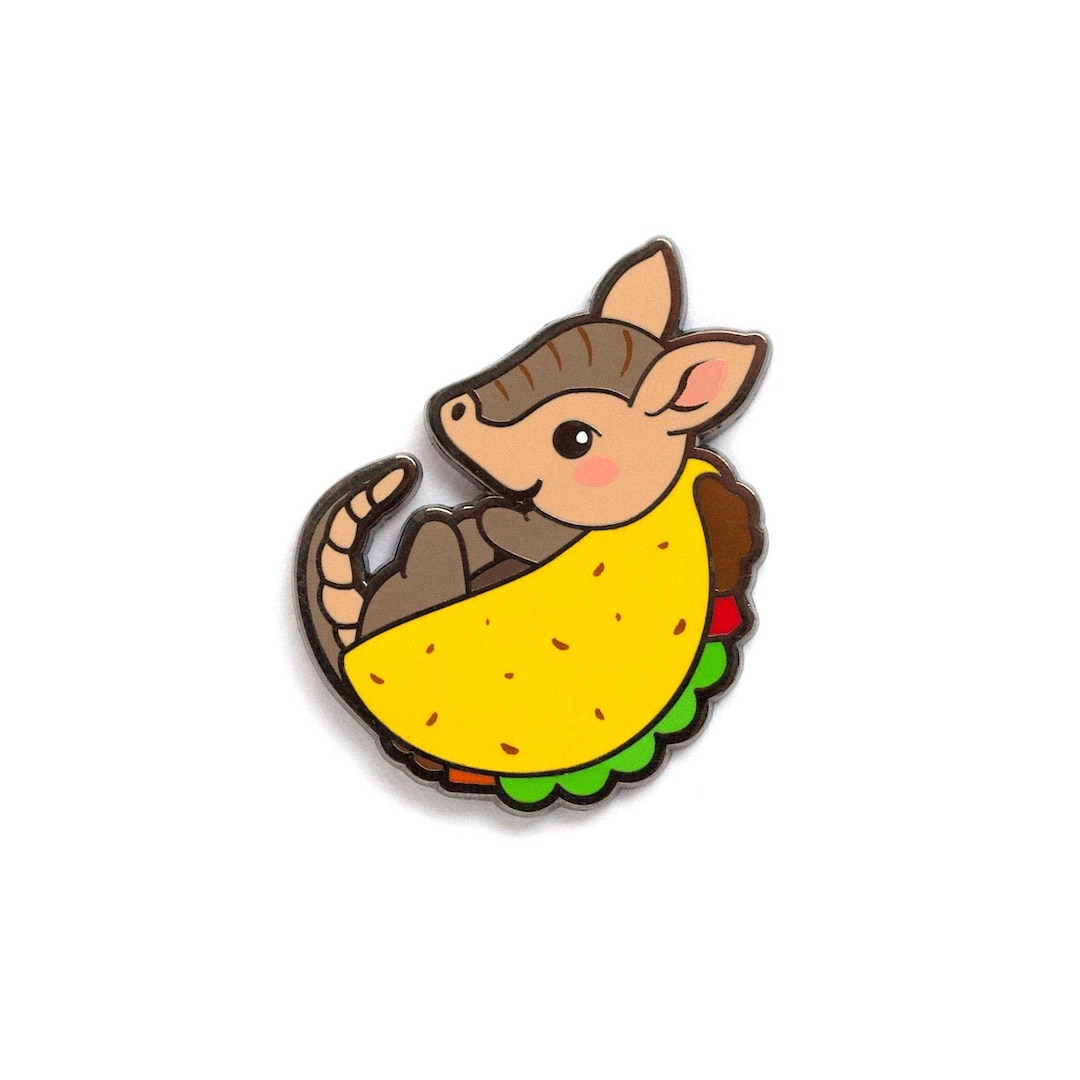 Tacodillo Pin - Armadillo Pin Taco Pin Mexican Food Pin Kawaii Animal ...