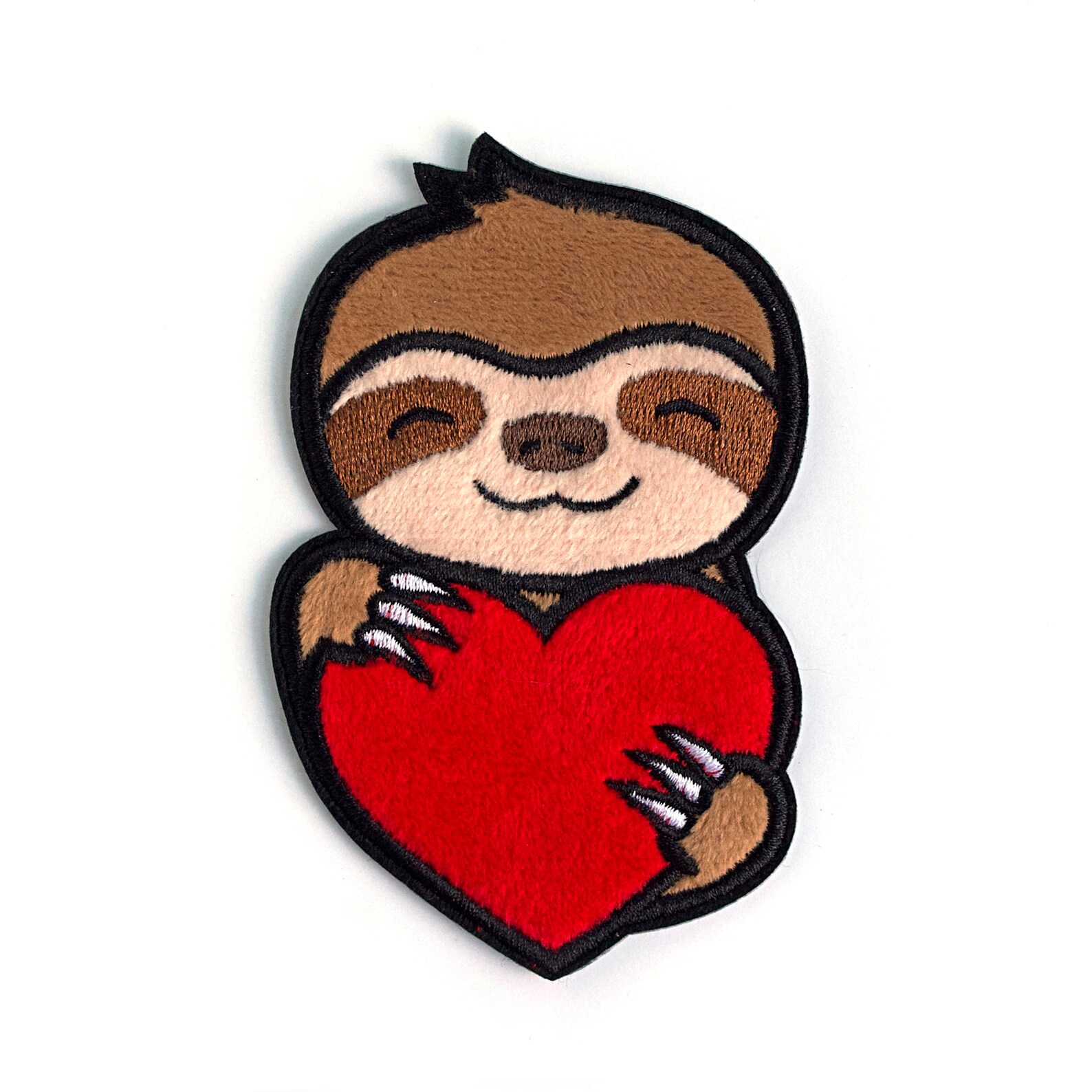 SALE Fuzzy Sloth Patch Sticker Adhesive Patch Sloth Applique - Etsy