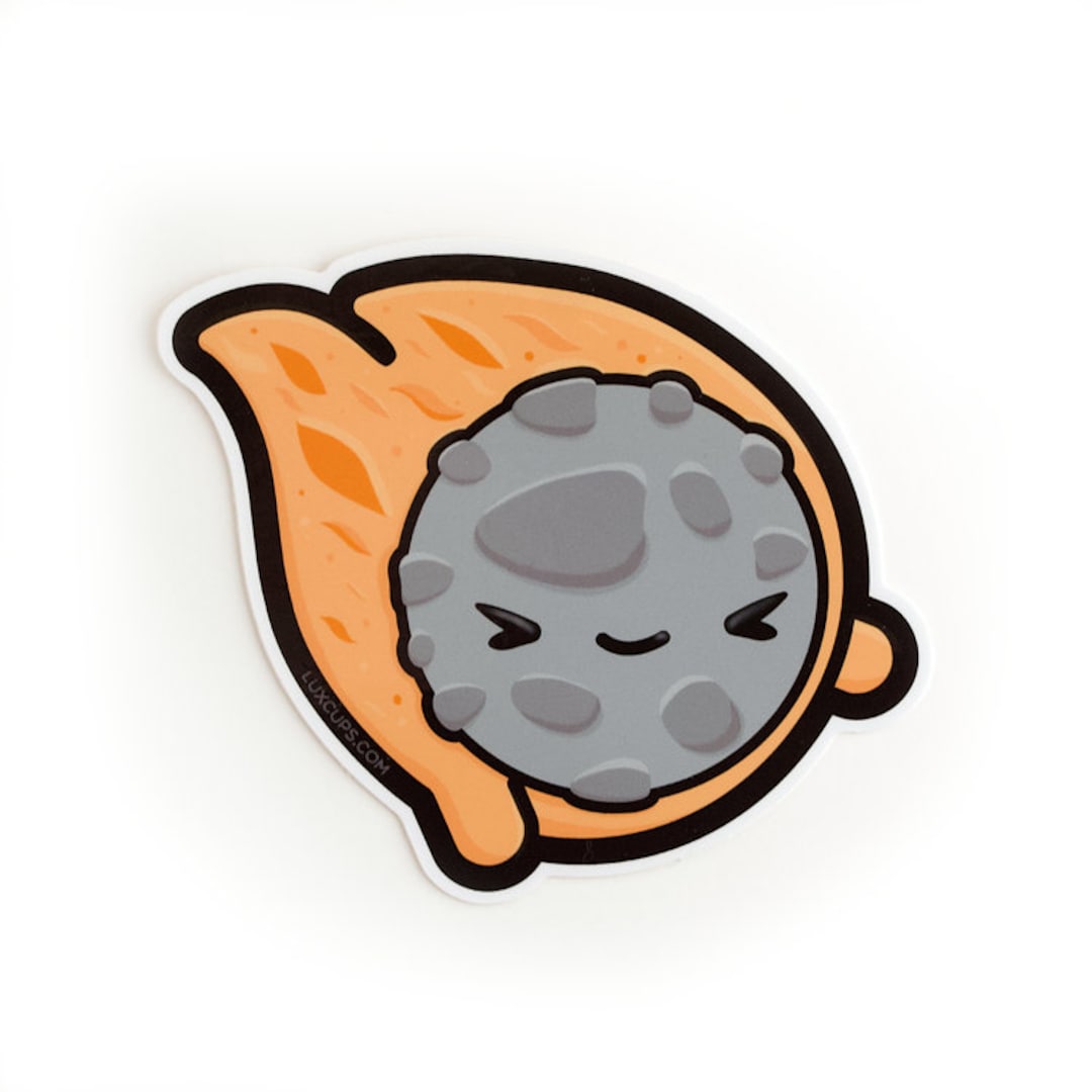 SALE Meteor Mike Sticker - Celestial Weather-proof Vinyl Sticker Meteor ...