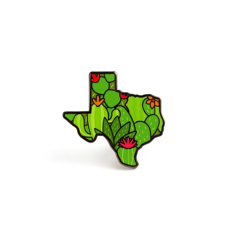Cactus Enamel Pin - Etsy