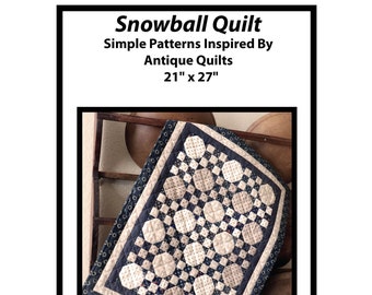 Nine-patch Snowball Quilt Pattern Classic Beginner Series - Etsy