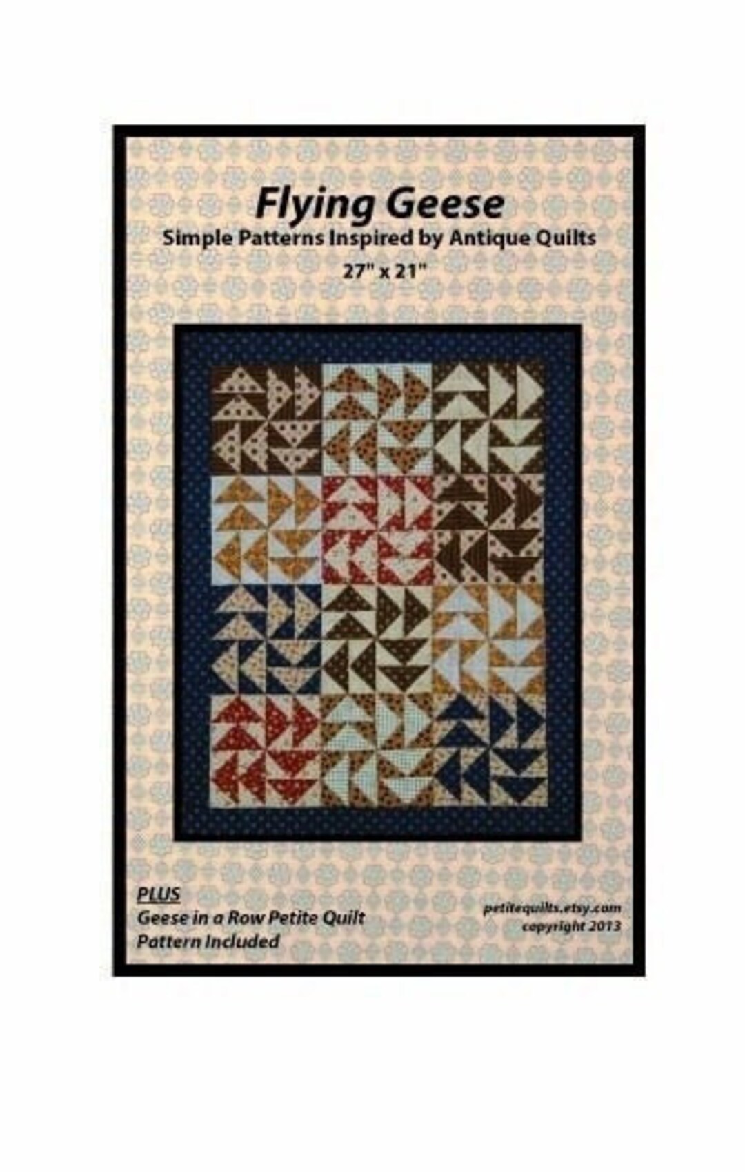 Flying Geese Petite Quilt Pattern - Etsy