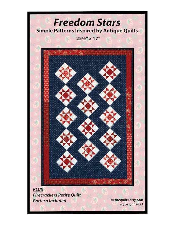 Freedom Stars Petite Quilt Pattern - Etsy