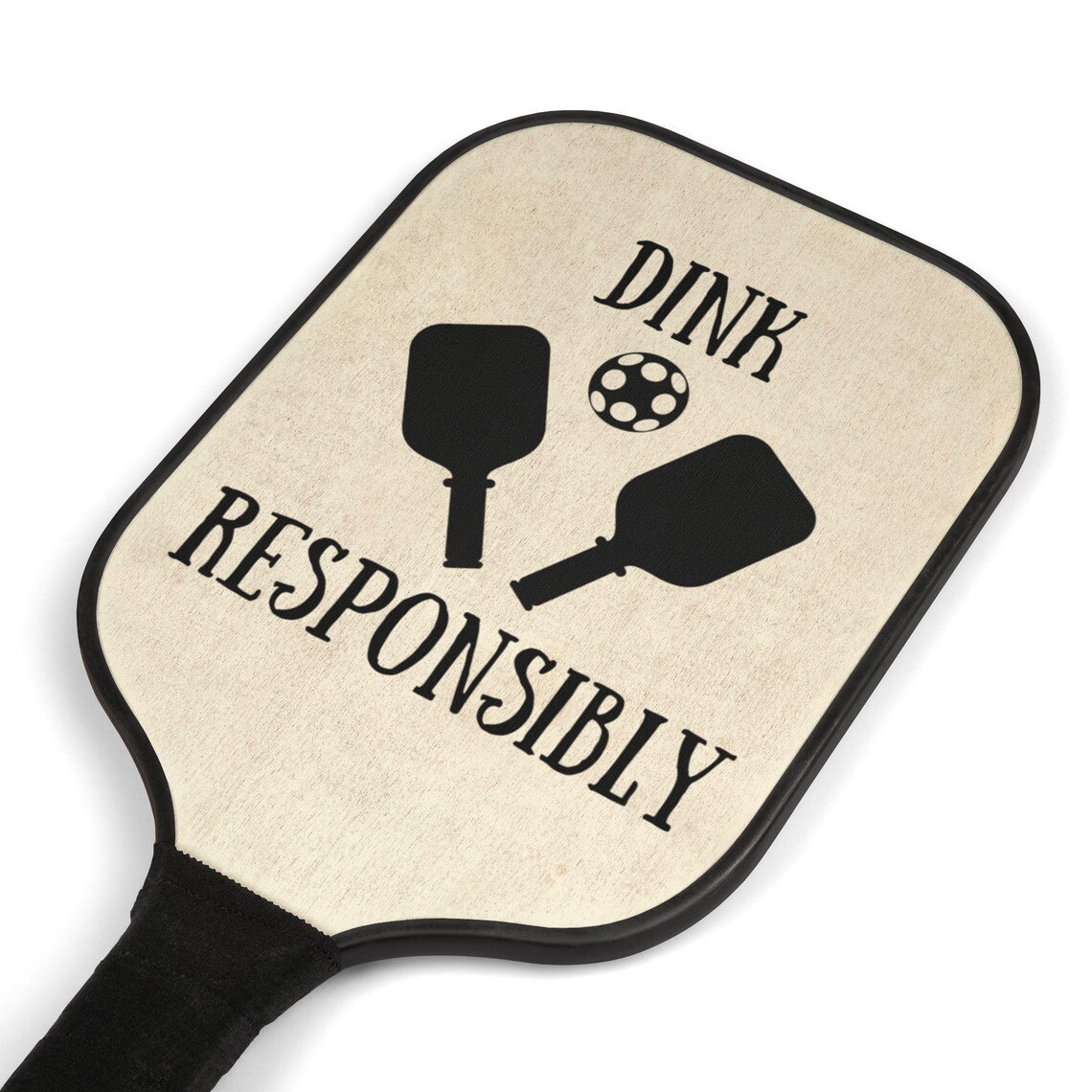 Dink Responsibly Pickleball Paddle Set: Wooden Sports Gift - Etsy
