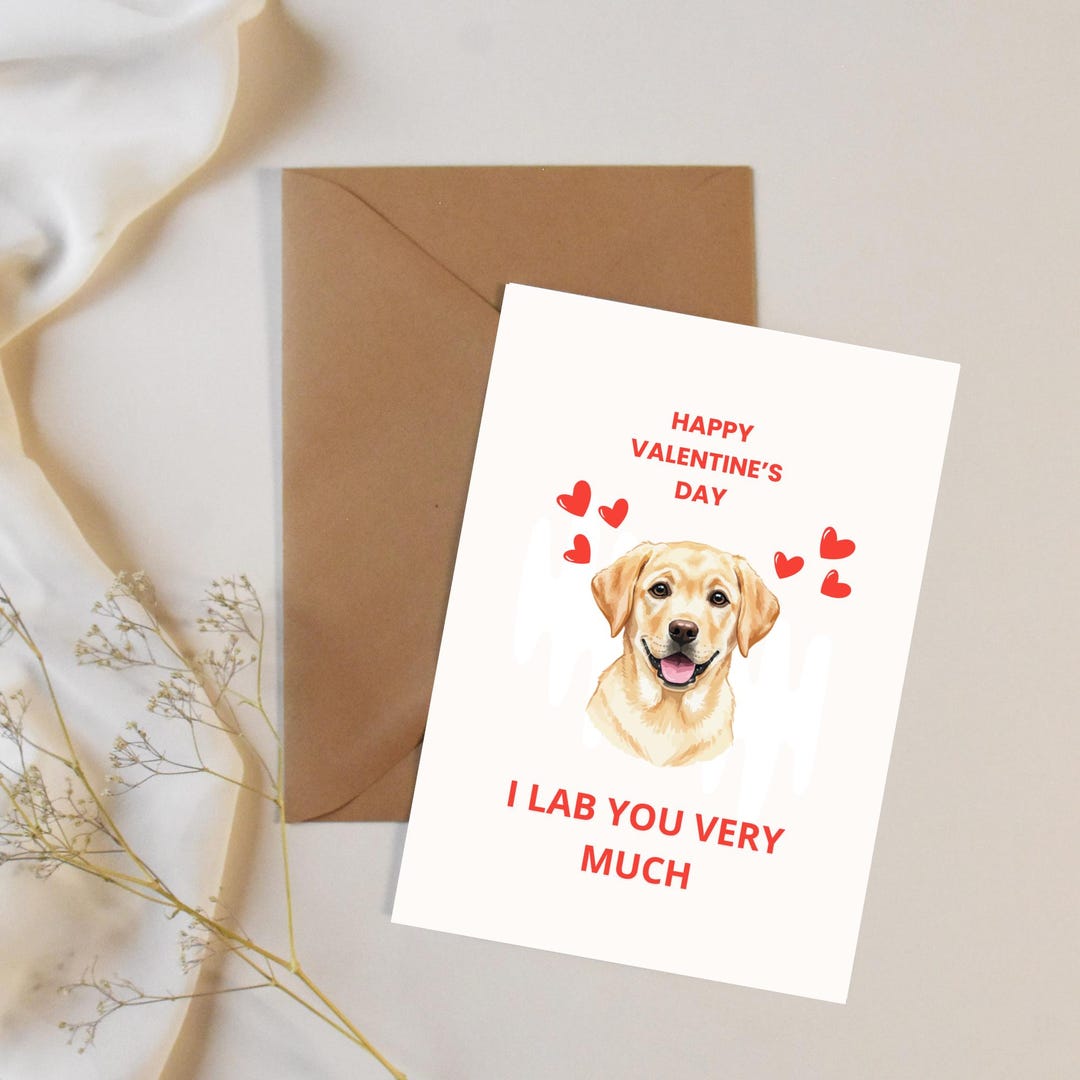 Funny Dog Valentine's Day Cards – Husky, Labrador, Golden Retriever ...