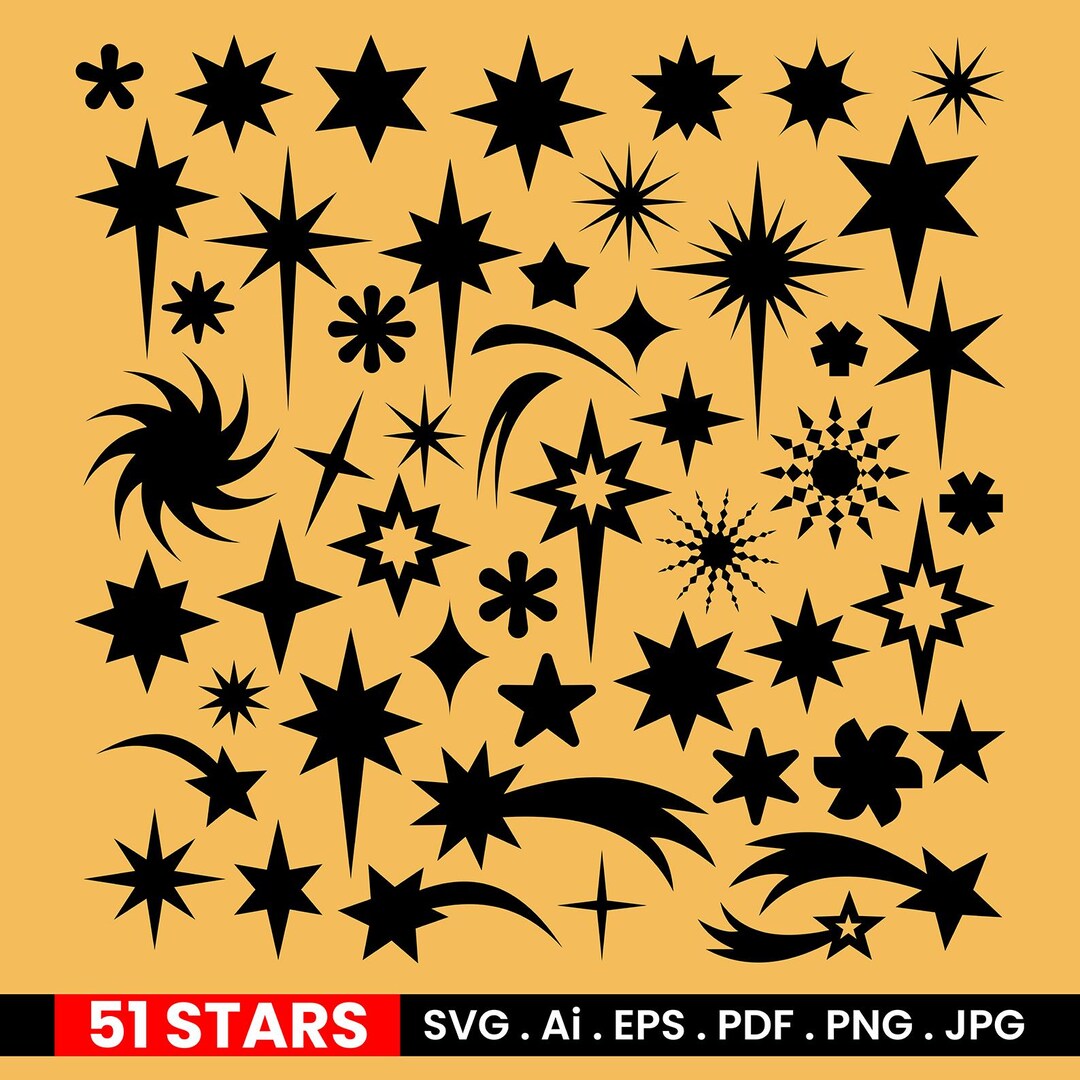 51 Christmas Stars SVG Bundle | Bethlehem Star Cut Files for Cricut ...