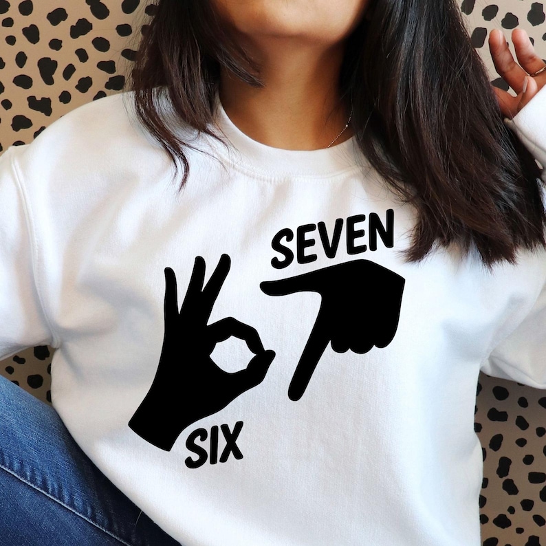 Six Seven SVG Meme | 6 7 Funny Gen Alpha PNG Clipart (digital Download ...