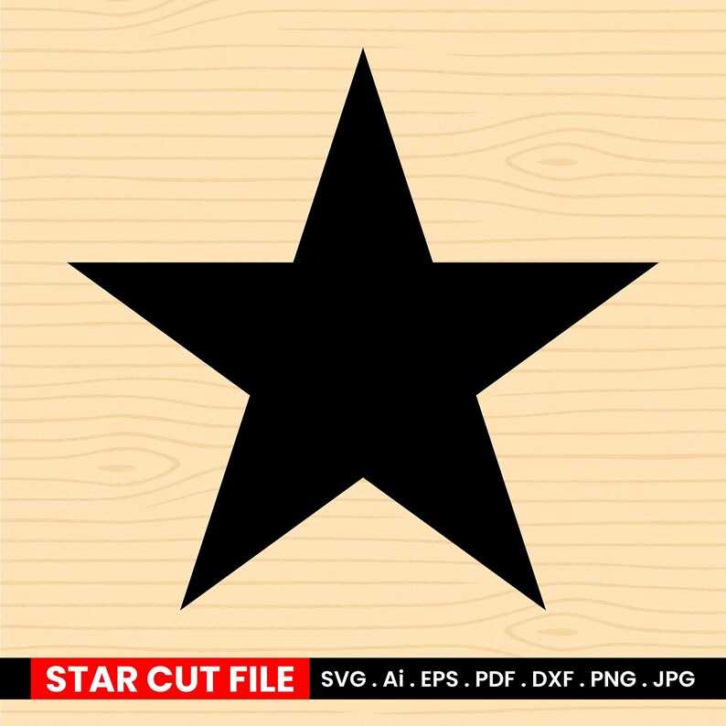 Star SVG Cut Files | Simple Star Vector Shape | Png Clipart | Cricut ...