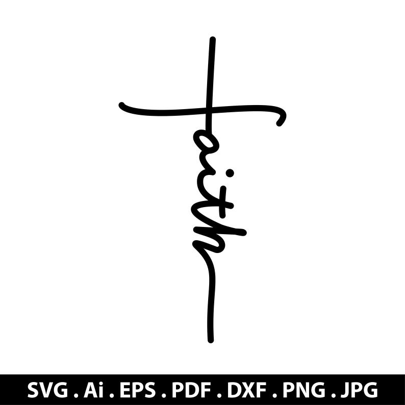Faith Cross SVG, Christian Jesus Cross PNG Clipart, Religious Design ...