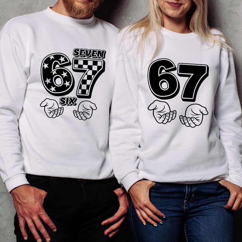 Six Seven Meme SVG Bundle | 6 7 Funny Gen Alpha PNG Clipart (digital ...