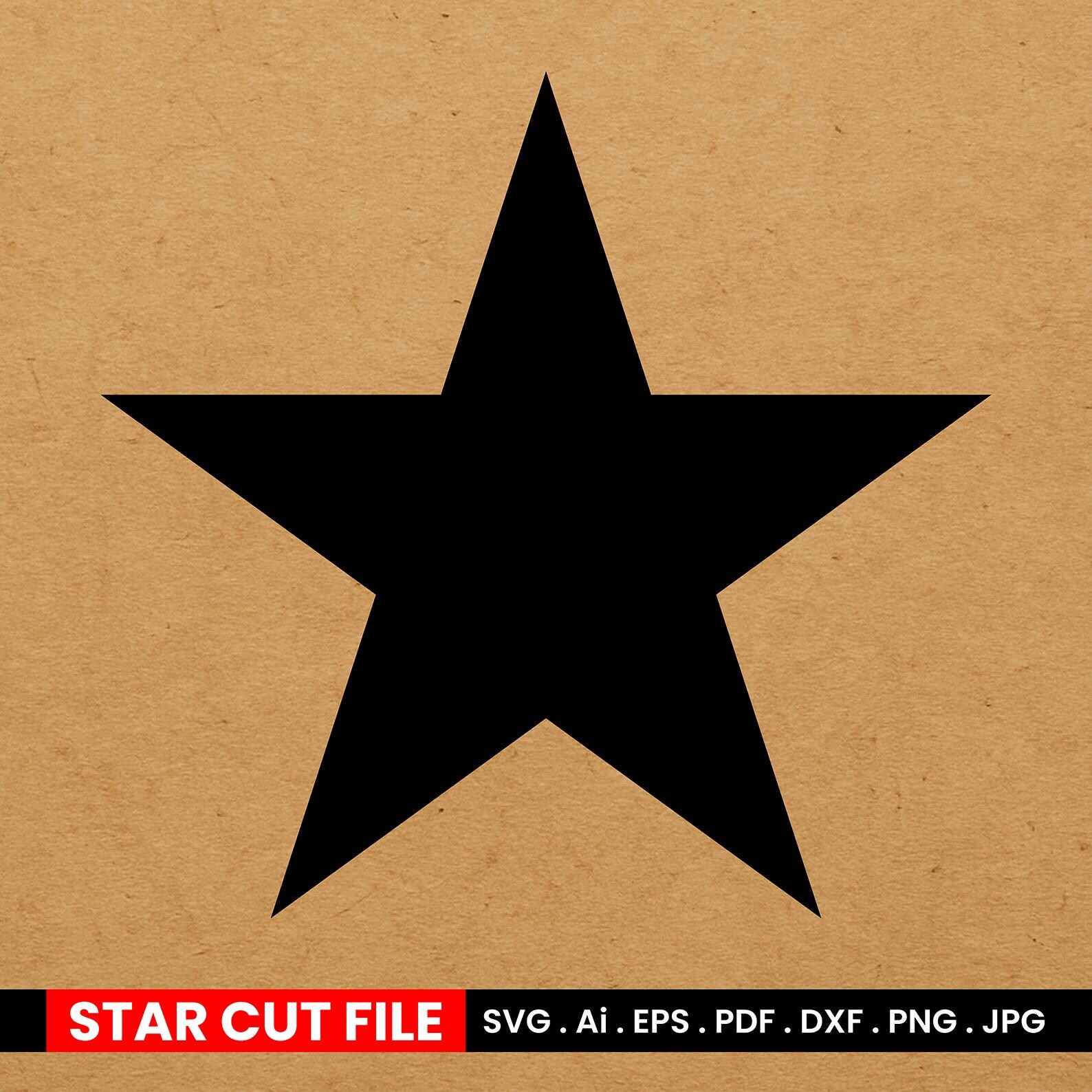 Star SVG Cut Files | Simple Star Vector Shape | Png Clipart | Cricut ...