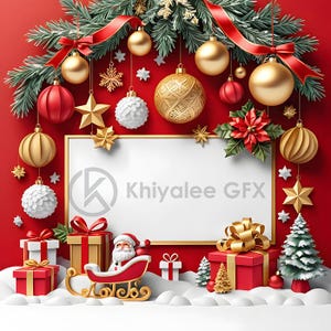 146+ Christmas Frames Bundle | Festive Holiday Photo Borders (digital ...