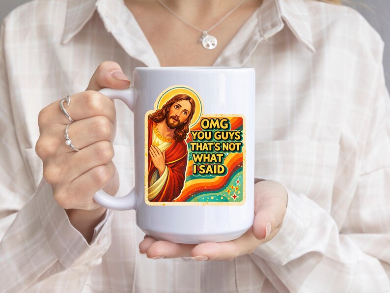 Funny Jesus Meme Coffee Mug - Religious Humor Gift - Etsy