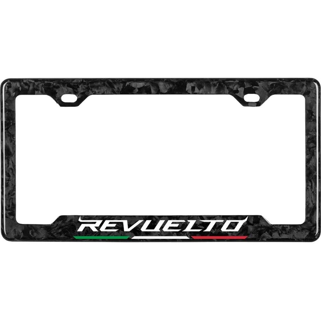 Lamborghini Revuelto Forged Carbon Fiber License Plate Frame Holder - Etsy
