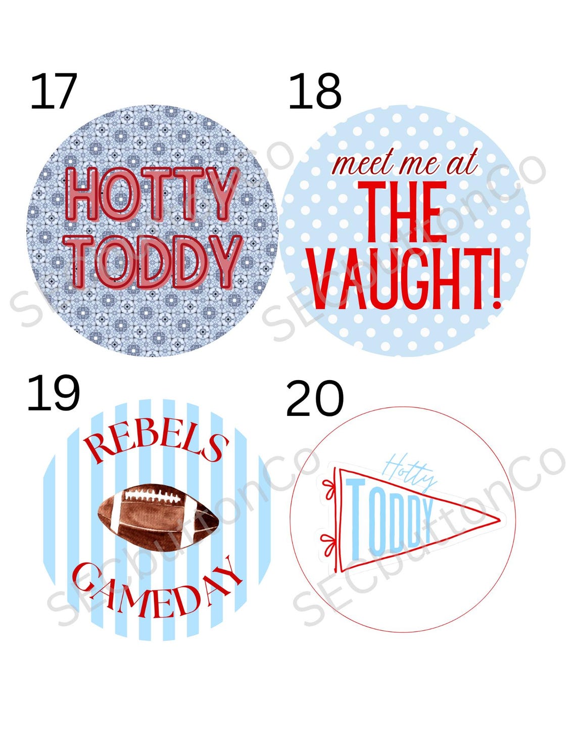 Ole Miss Gameday Buttons - Etsy