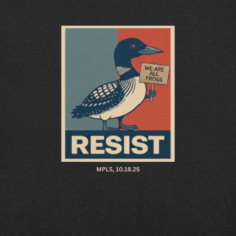 Minnesota Loon Resist T-shirt | Unity & Free Speech Graphic Tee - Etsy