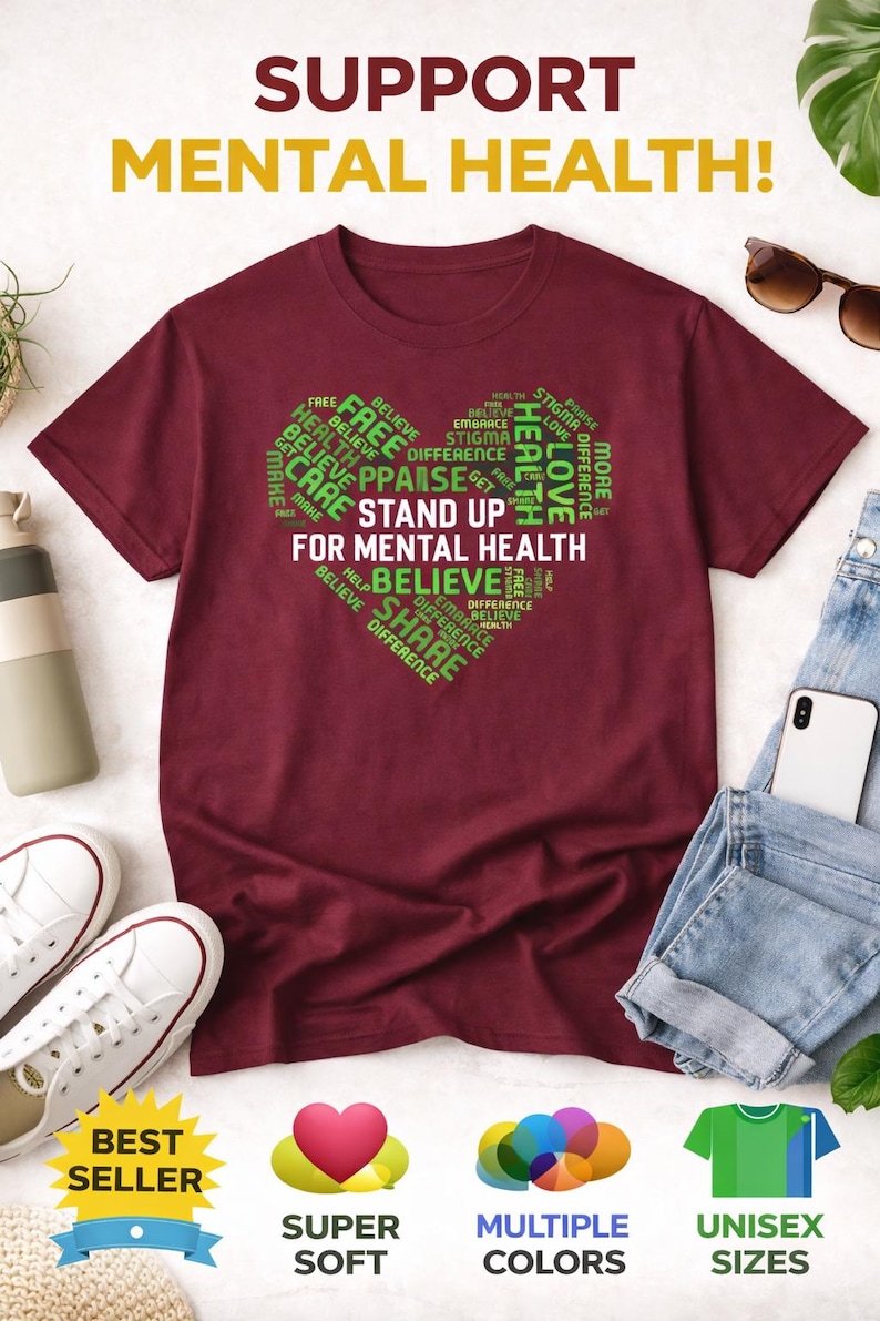 Mental Health Awareness Shirt, Stand up for Mental Health Tee, Support ...