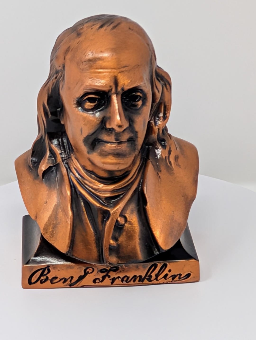 Vintage Benjamin Franklin Cast Metal Bank: A Historical Replica - Etsy