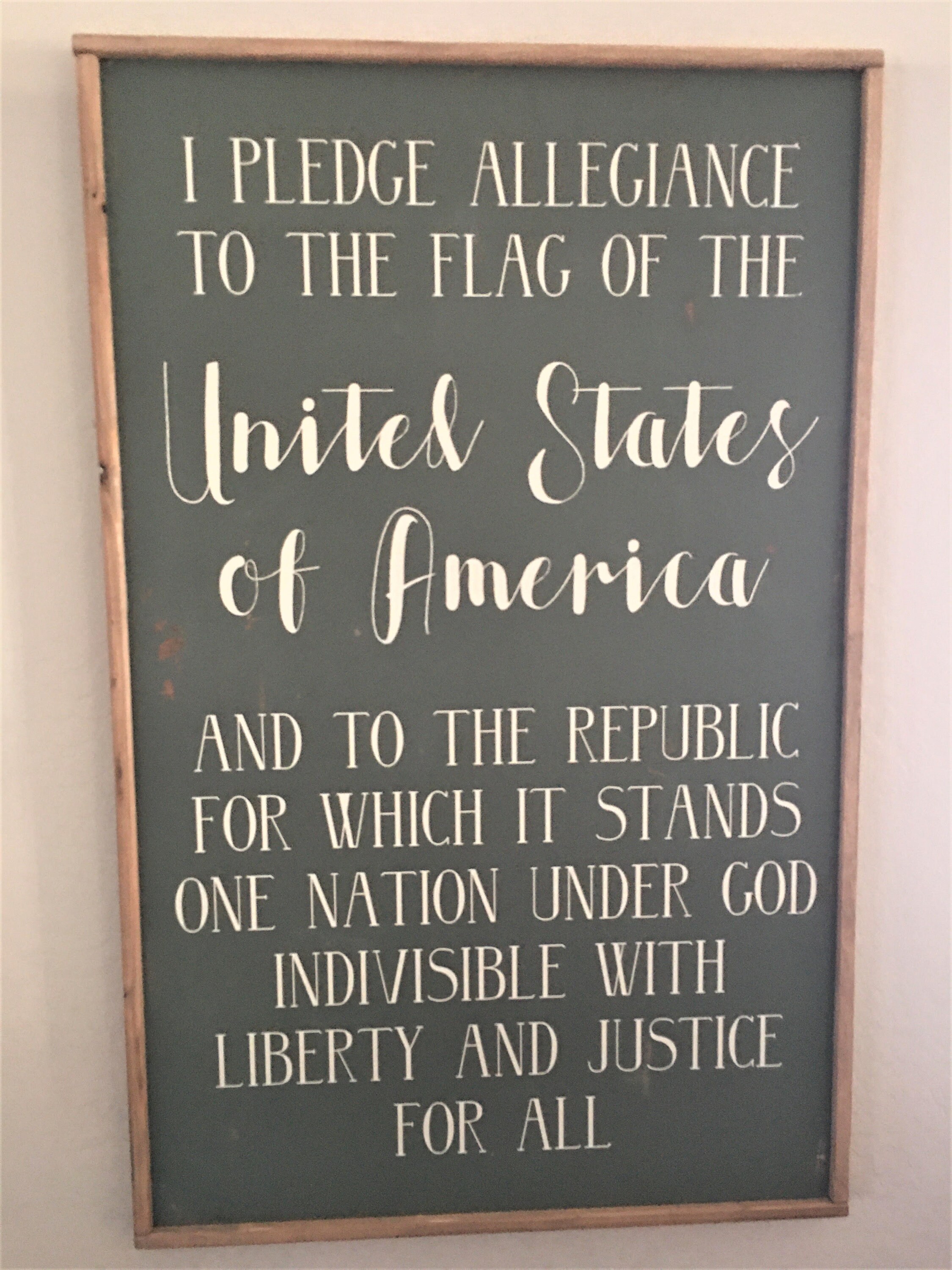 Pledge of Allegiance Downloadable File - Etsy Australia
