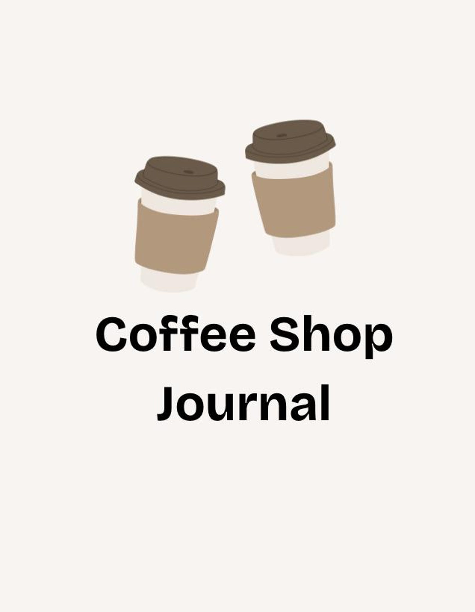 Coffee Shop Journal Template - Etsy