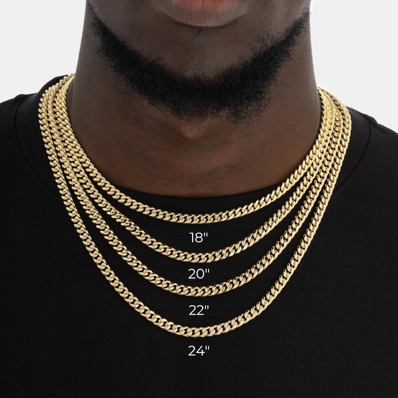 3mm Rope Chain White Gold, Simple Mens Necklace for Him, Everyday Hip ...